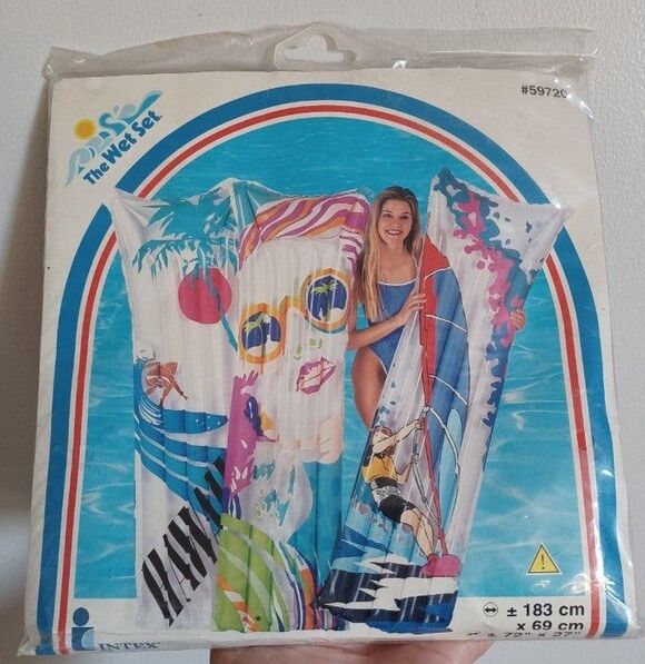 Other | Vintage Y2k Intex The Wet Set Inflatable Pool Air Mat Float 72 ...
